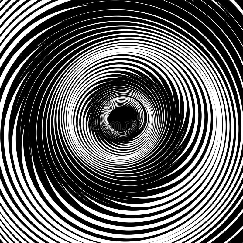 Vortex Swirl Movement. Abstract Textured Black and White Background ...