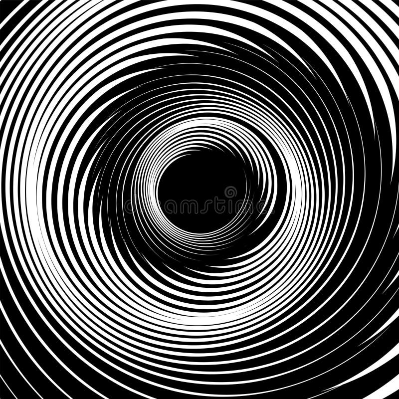 Vortex Swirl Movement. Abstract Textured Black and White Background ...
