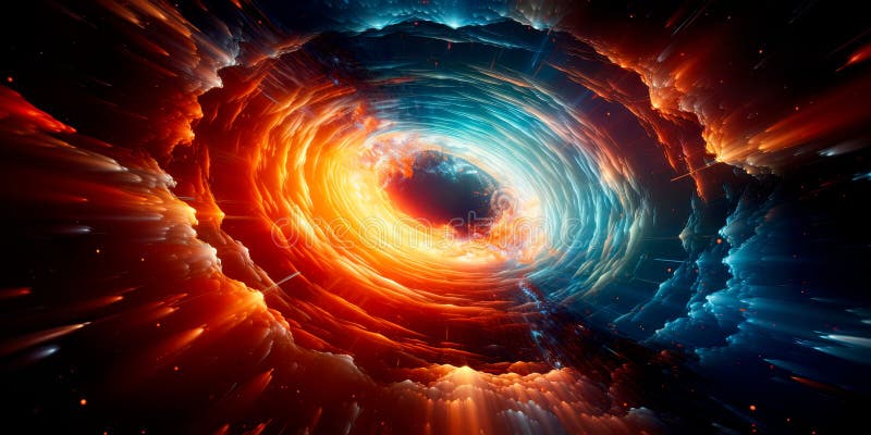 Vortex of Time and Space with Dynamic Fractal Patterns Converging into ...