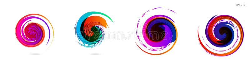 Vortex Vector Background. Templates for Logo Design, Leaflets or ...