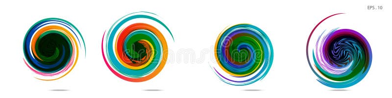 Vortex Vector Background. Templates for Logo Design, Leaflets or ...
