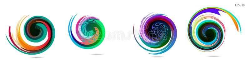Vortex Vector Background. Templates for Logo Design, Leaflets or ...