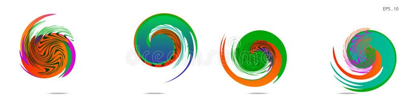 Vortex Vector Background. Templates for Logo Design, Leaflets or ...