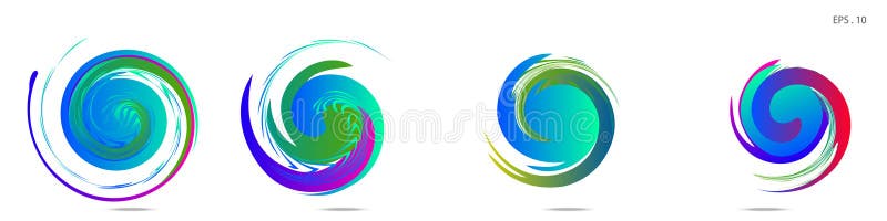 Vortex Vector Background. Templates for Logo Design, Leaflets or ...