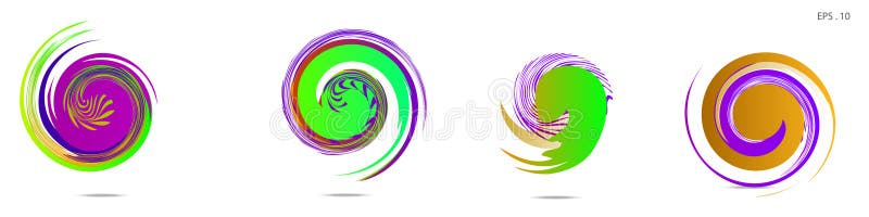 Vortex Vector Background. Templates for Logo Design, Leaflets or ...