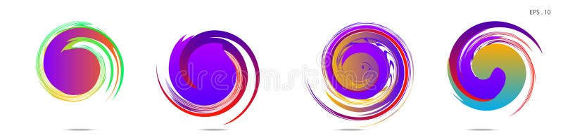 Vortex Vector Background. Templates for Logo Design, Leaflets or ...