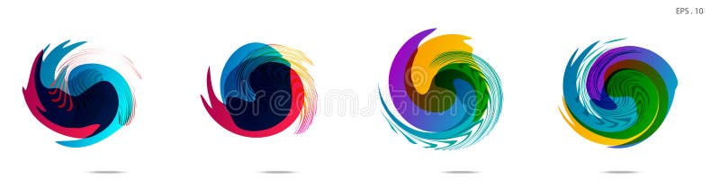 Vortex Vector Background. Templates for Logo Design, Leaflets or ...