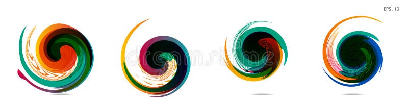 Vortex Vector Background. Templates for Logo Design, Leaflets or ...