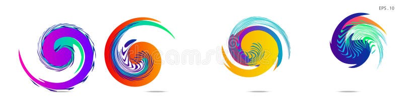 Vortex Vector Background. Templates for Logo Design, Leaflets or ...