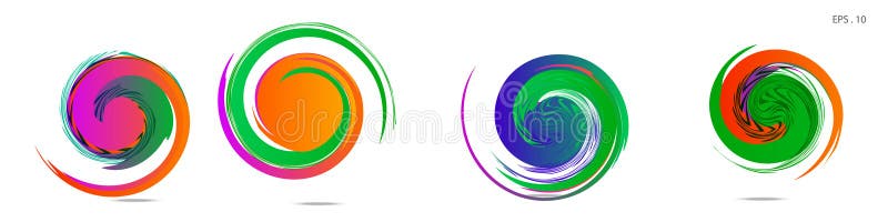 Vortex Vector Background. Templates for Logo Design, Leaflets or ...