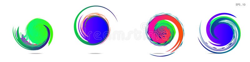 Vortex Vector Background. Templates for Logo Design, Leaflets or ...