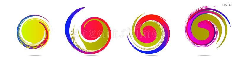 Vortex Vector Background. Templates for Logo Design, Leaflets or ...