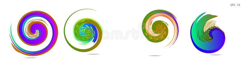 Vortex Vector Background. Templates for Logo Design, Leaflets or ...