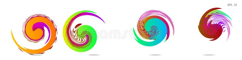 Vortex Vector Background. Templates for Logo Design, Leaflets or ...