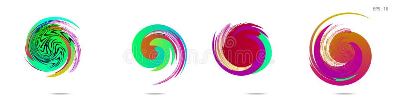 Vortex Vector Background. Templates for Logo Design, Leaflets or ...