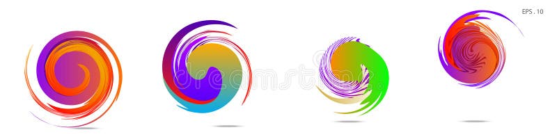 Vortex Vector Background. Templates for Logo Design, Leaflets or ...