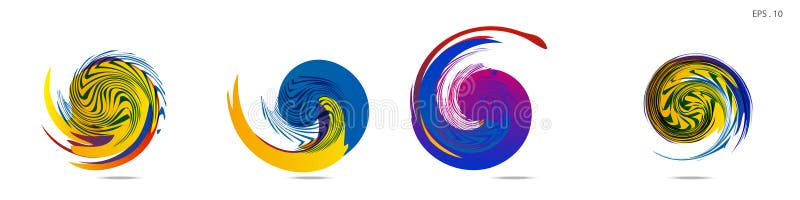 Vortex Vector Background. Templates for Logo Design, Leaflets or ...