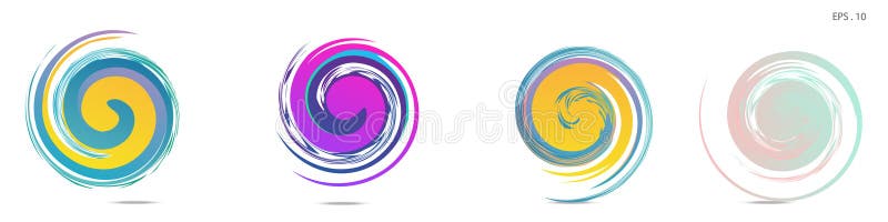 Vortex Vector Background. Templates for Logo Design, Leaflets or ...