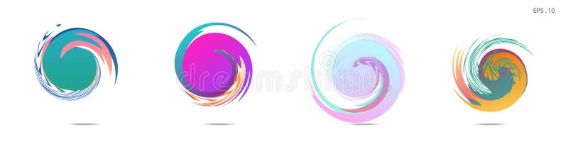 Vortex Vector Background. Templates for Logo Design, Leaflets or ...