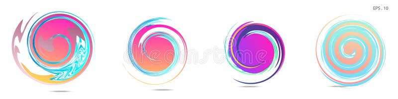 Vortex Vector Background. Templates for Logo Design, Leaflets or ...