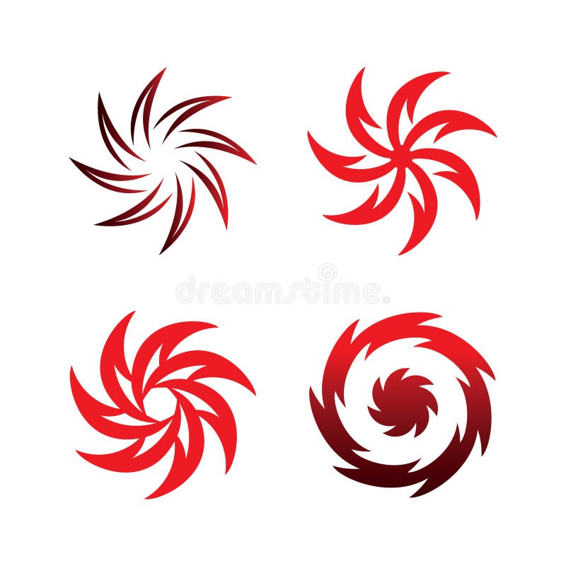 Vortex Vector Illustration Icon Stock Vector - Illustration of shape ...