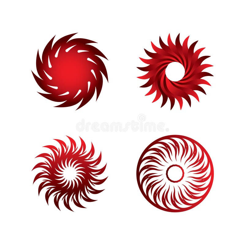 Vortex Vector Illustration Icon Stock Vector - Illustration of cyclone ...