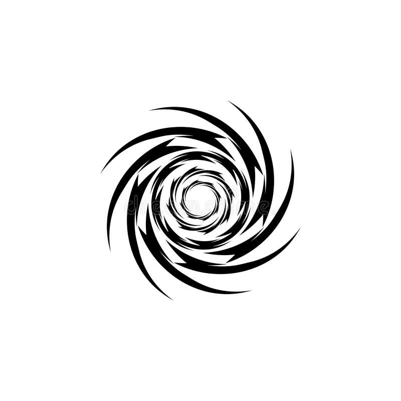 Vortex Vector Illustration Icon Stock Vector - Illustration of wave ...