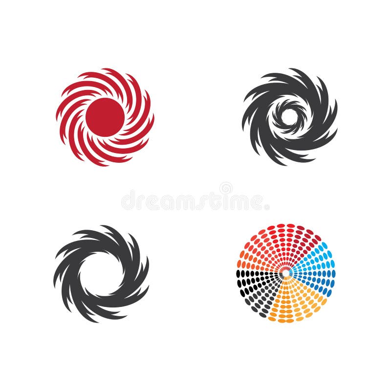 Vortex Vector Illustration Icon Logo Stock Vector - Illustration of ...