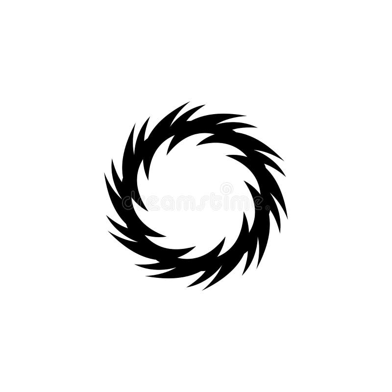Vortex Vector Illustration Icon Stock Vector - Illustration of sign ...