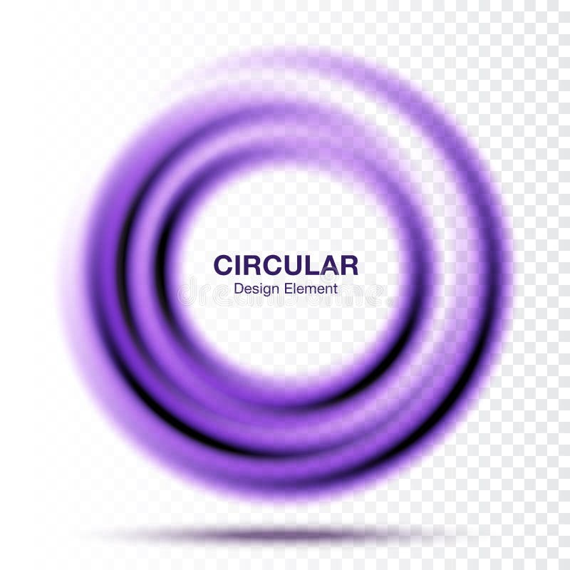 Vortex Violet Gradient Round Banner. Abstract Purple Swirl Circle Frame ...