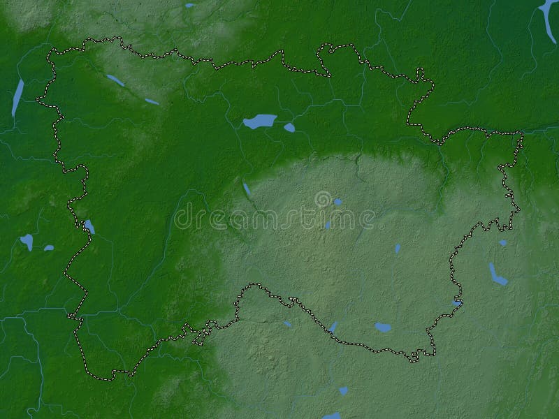 Voru, Estonia. Physical. No Legend Stock Photo - Image of world, county ...