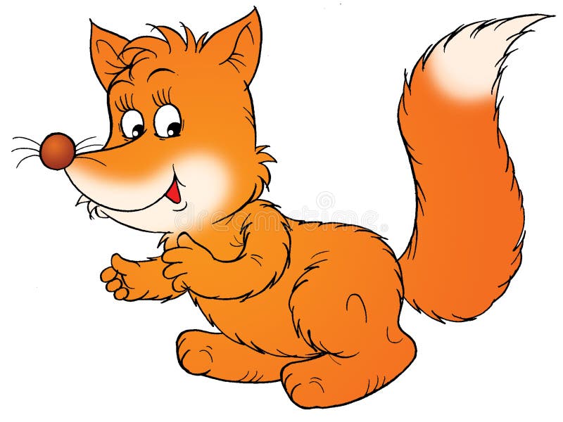 Vos stock illustratie. Illustration of kaart, pret, tekening - 1856585