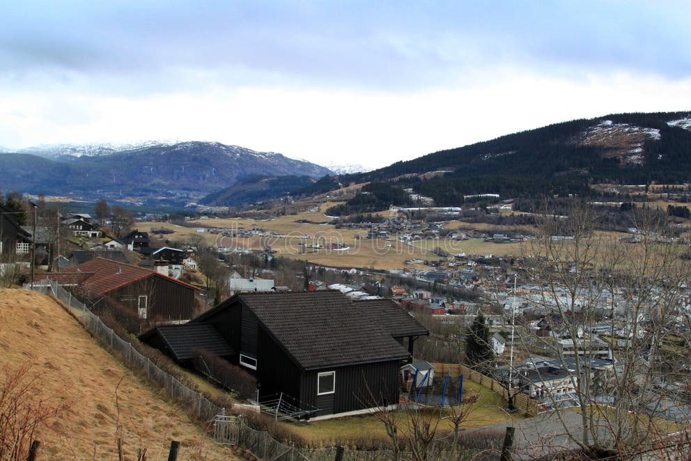 Voss, Norway stock photo. Image of voss, view, mountain - 89678572