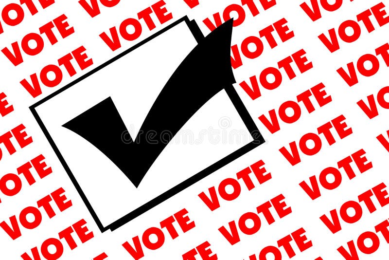 Checkbox Red Vote stock illustration. Illustration of voting - 6712613