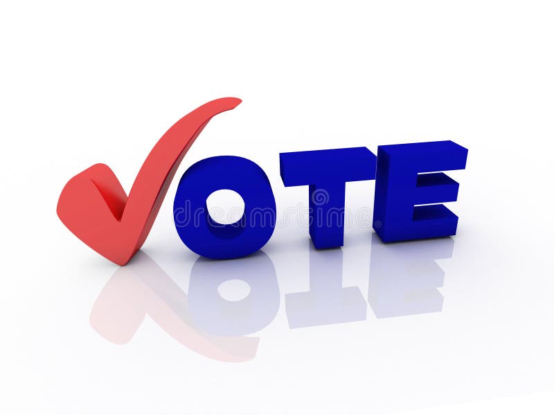 Checkbox Red Vote stock illustration. Illustration of voting - 6712613