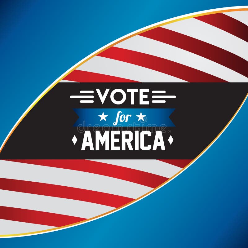 Vote for America Poster. Vector Illustration Decorative Design Stock ...