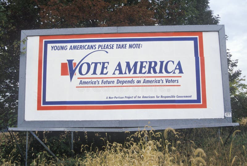 Vote America sign editorial photo. Image of text, americans - 26284081