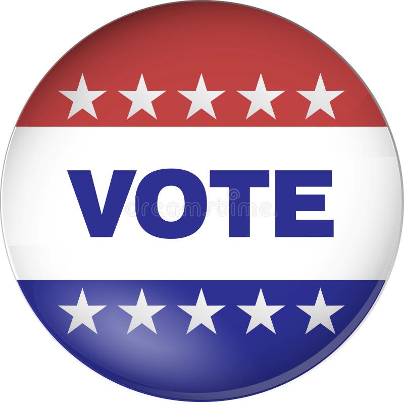 Vote badge stock illustration. Illustration of politics - 27307626