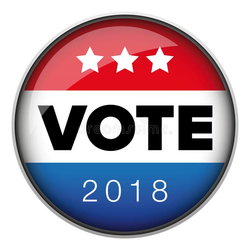 Vote badge button usa stock vector. Illustration of united - 123344182