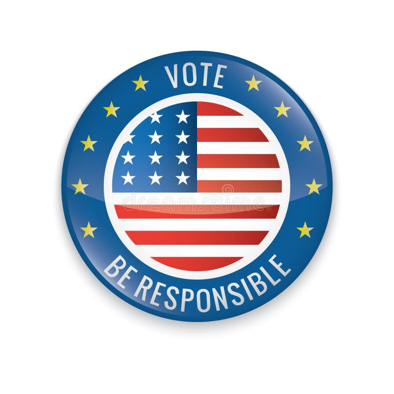 Vote Badge. Vector Illustration Decorative Design Stock Vector ...