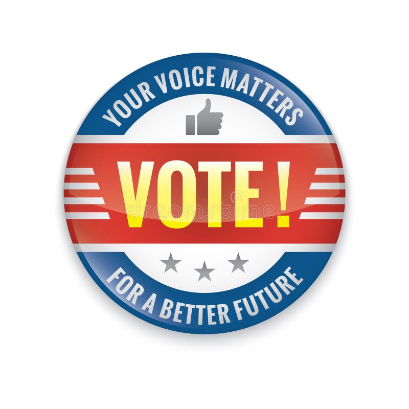 Vote Badge. Vector Illustration Decorative Design Stock Vector ...