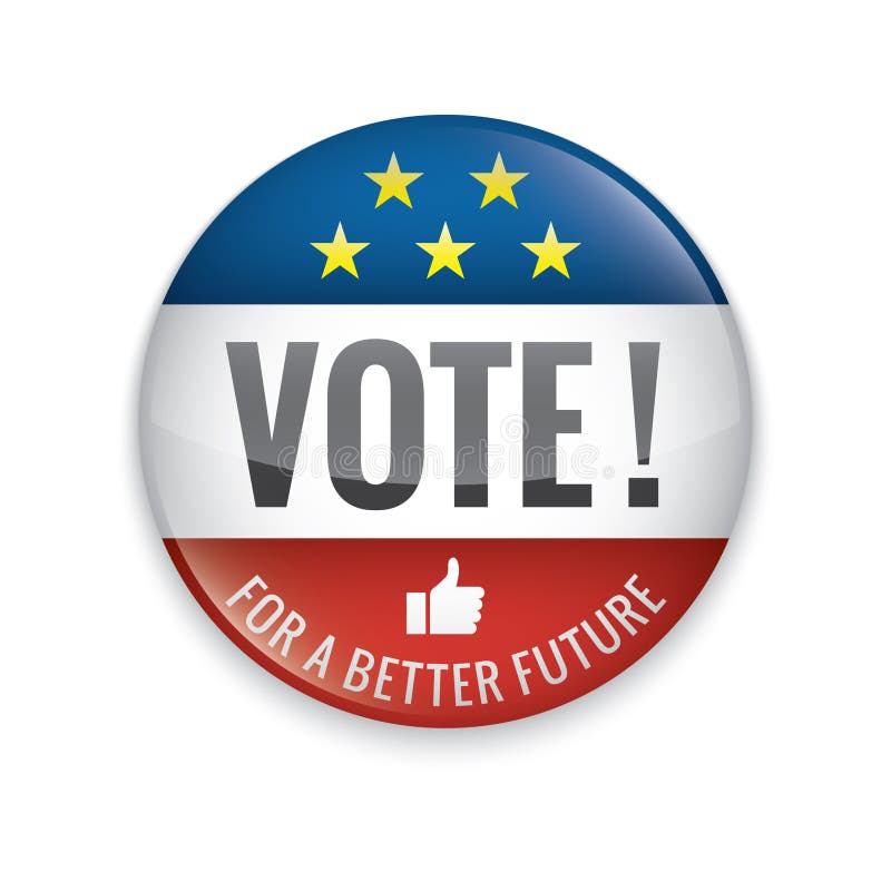 Vote Badge. Vector Illustration Decorative Design Stock Vector ...