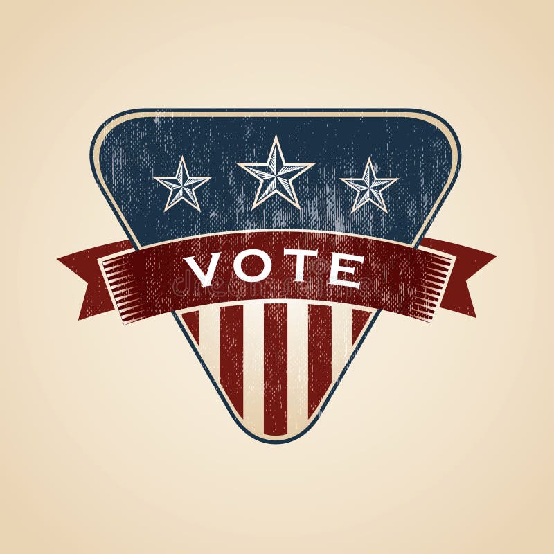 Vote Badge. Vector Illustration Decorative Design Stock Vector ...