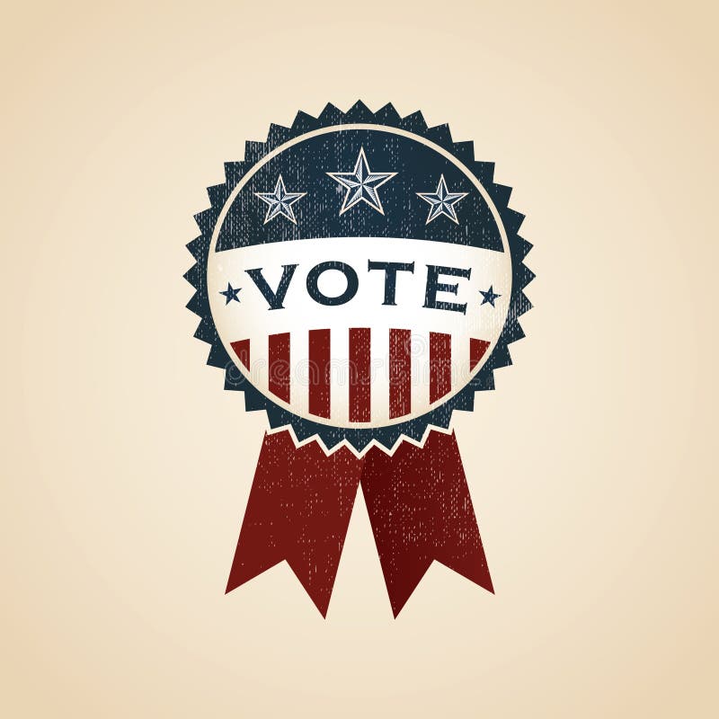 Vote Badge. Vector Illustration Decorative Design Stock Vector ...