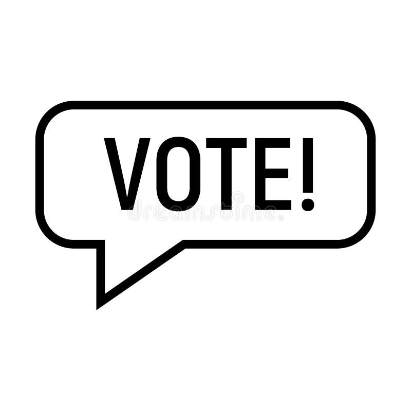 Vote Banner Icon, Simple Style Stock Vector - Illustration of ...