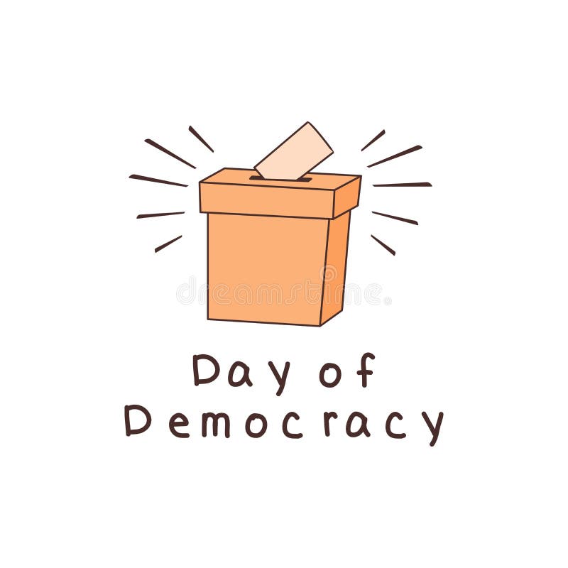 Vote Box for Day of Democracy Poster Design Template Stock Vector ...
