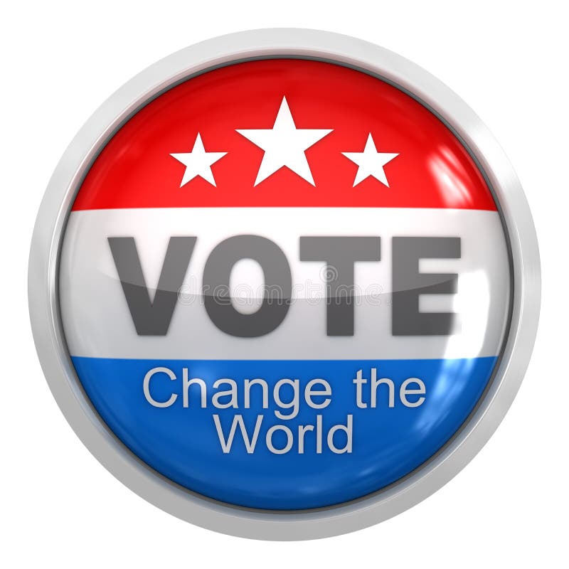 Isolated Vote button stock illustration. Illustration of republican ...