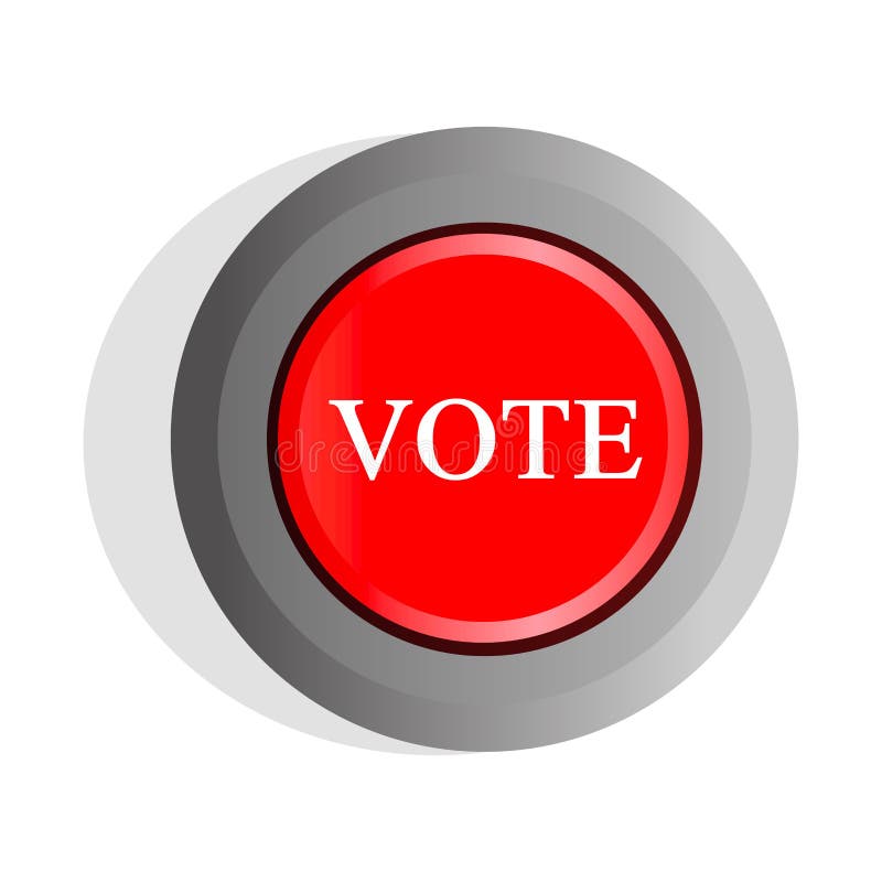 Vote Button. stock illustration. Illustration of fuse - 177665377
