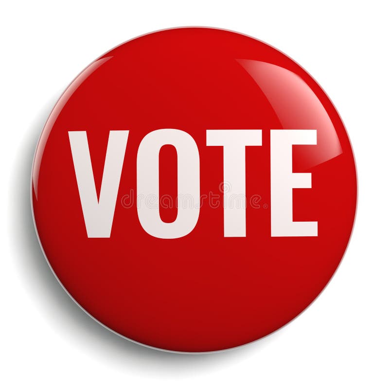 Vote - Red Button stock illustration. Illustration of choose - 9067919