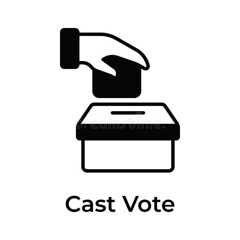 Vote Casting Icon Design, Ready To Use Vector Stock Vector ...